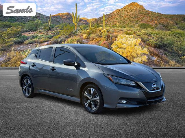 243401A Used 2019 Nissan LEAF Gray For Sale near Phoenix Peoria at Sands Chevrolet Glendale